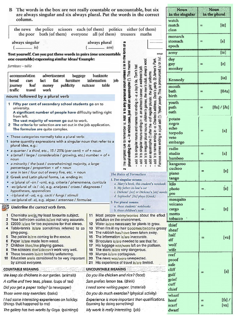 THE NOUN - Revision | PDF