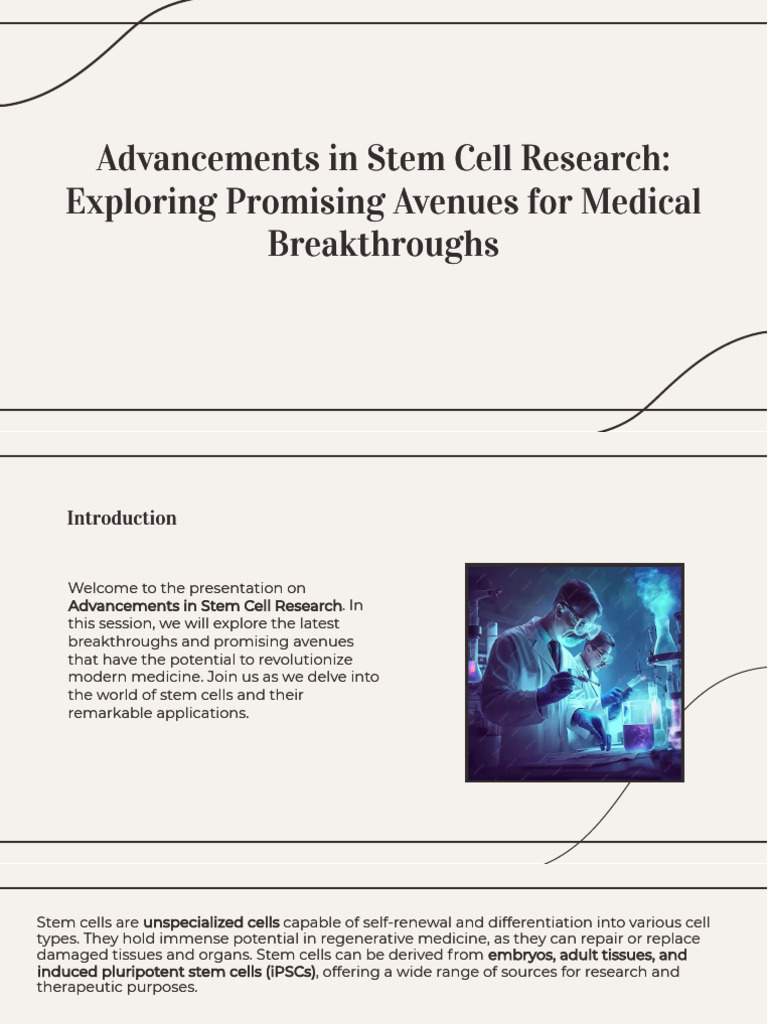 advancements-in-stem-cell-research-exploring-promising-avenues-for ...