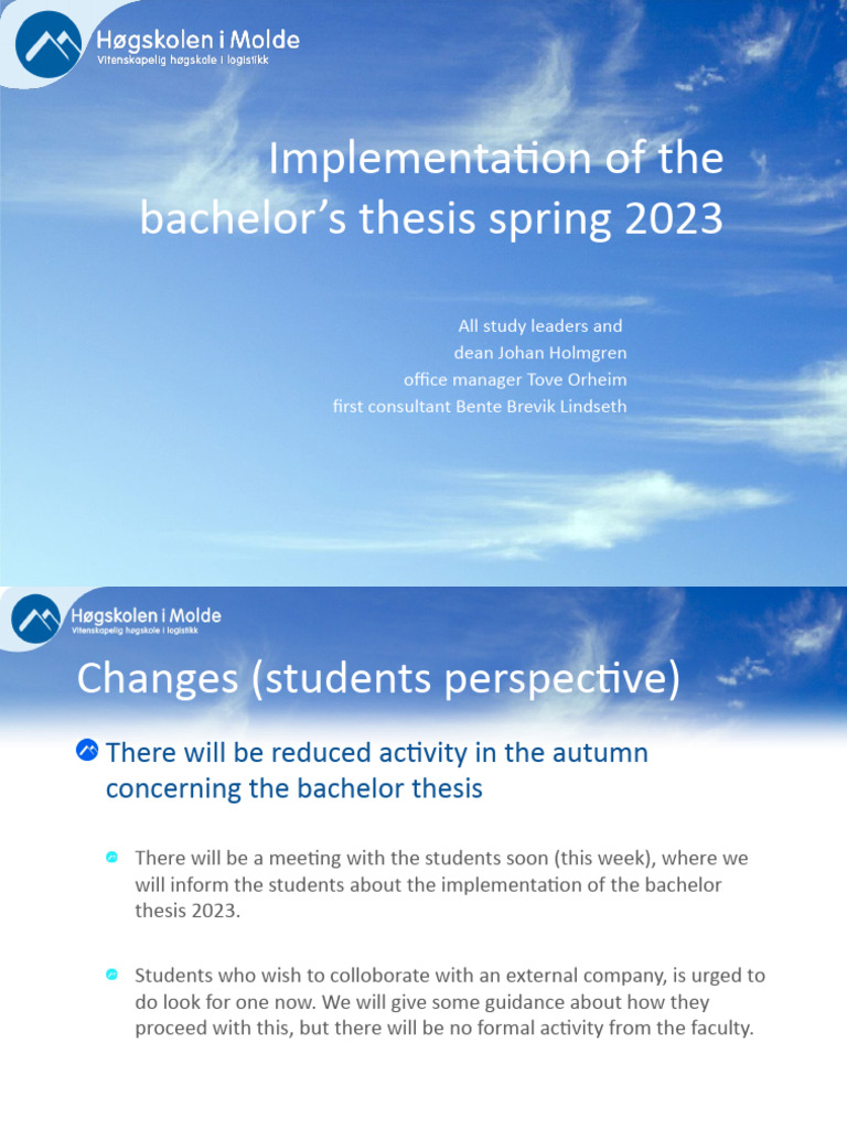Presentasjon bachelor 2023 avdelingsmøte | PDF