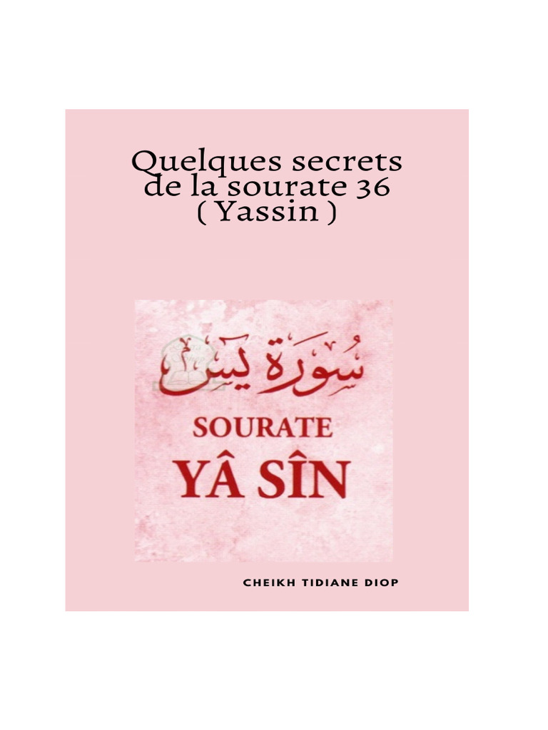 Secrets de la Sourate Yassine révélés | PDF