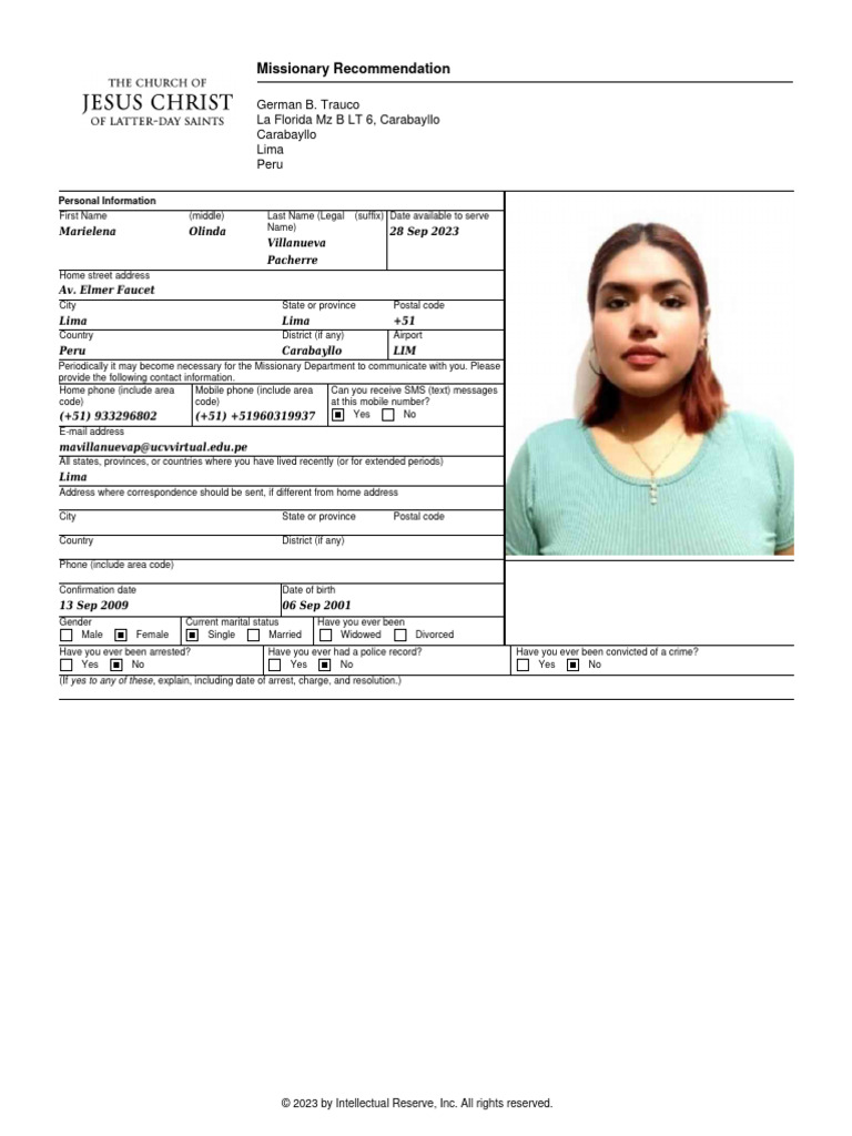 Recommendation Forms | PDF