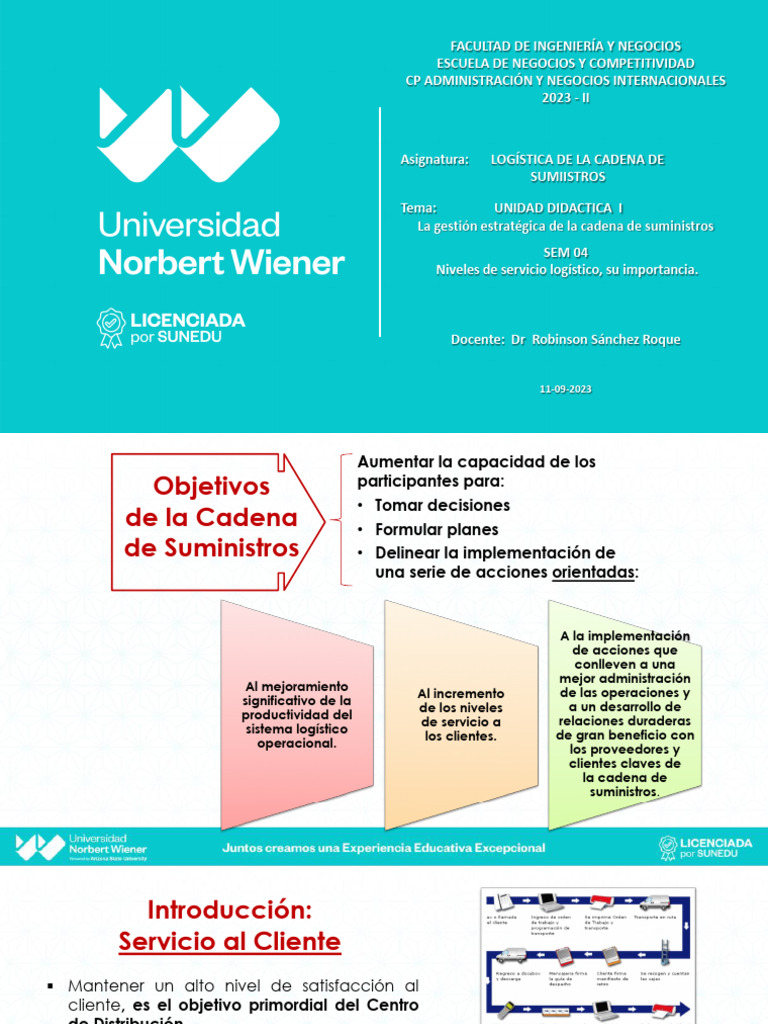Logistica de La CS - Semana 04 | PDF