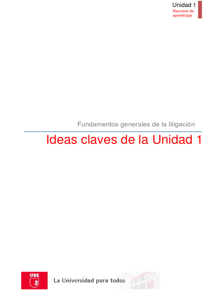 Ideas Claves 1 | PDF