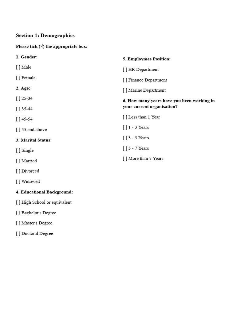 Thesis Questionnaire | PDF Thesis Questionnaire | PDF