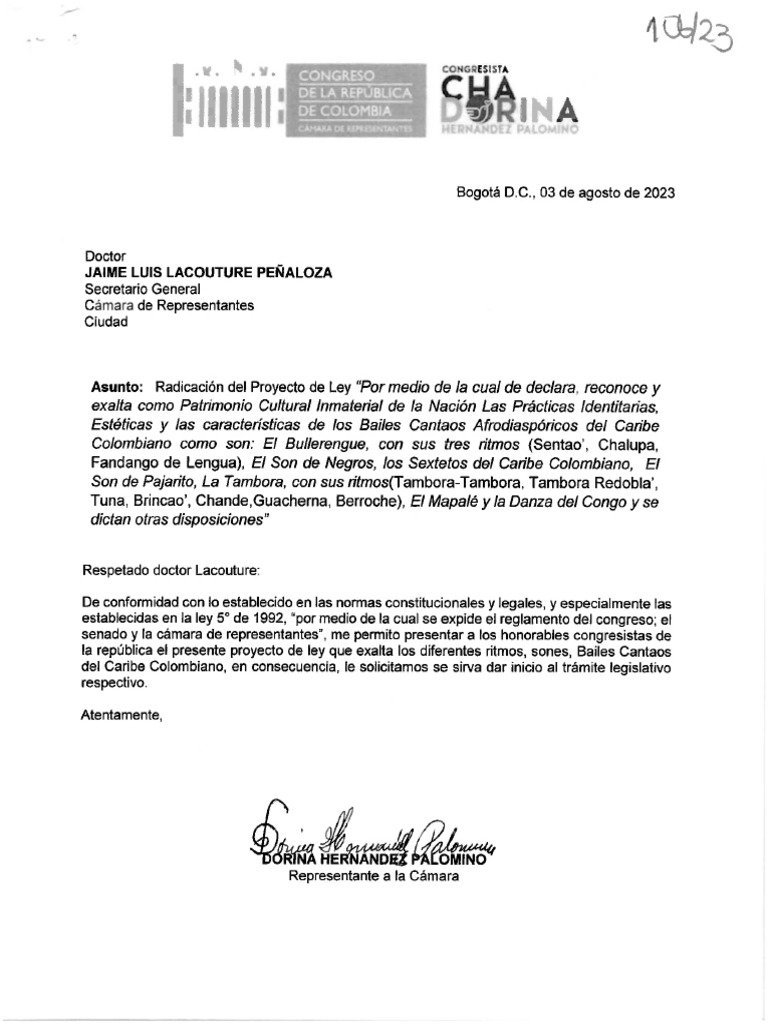 PL.106-2023C (Patrimonio Practicas Culturales) | PDF