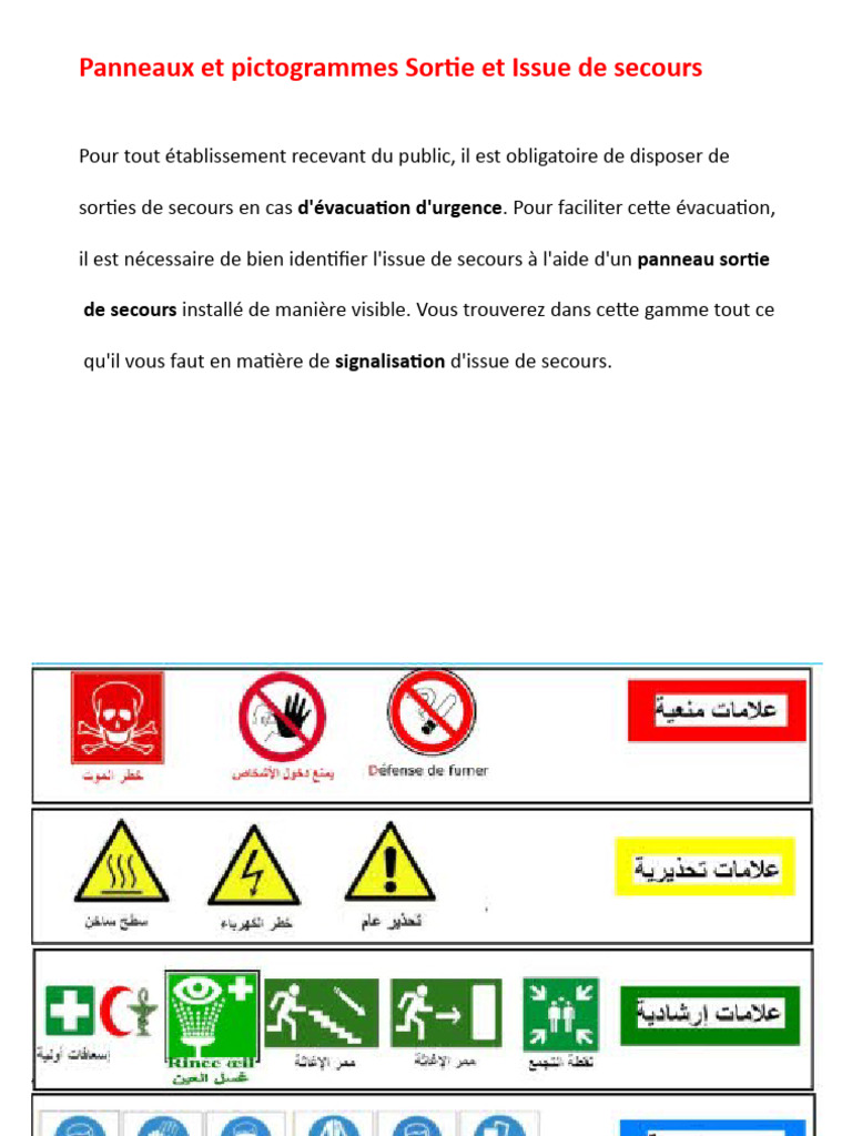 Les Pictogrammes | PDF