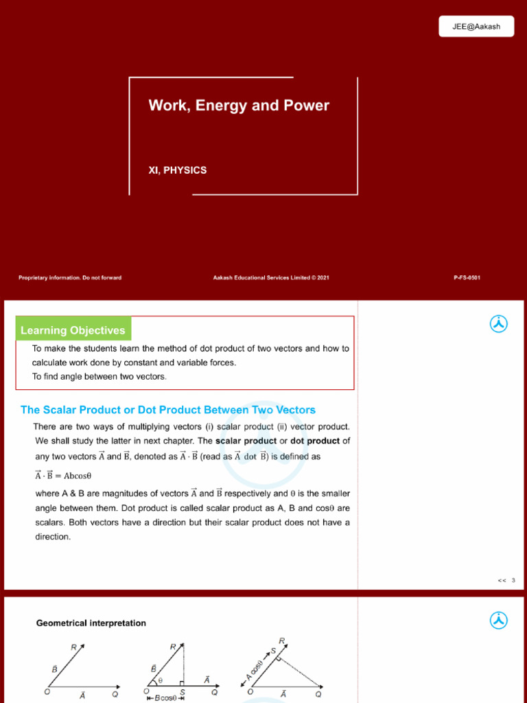 CH 6 Work Energy | PDF