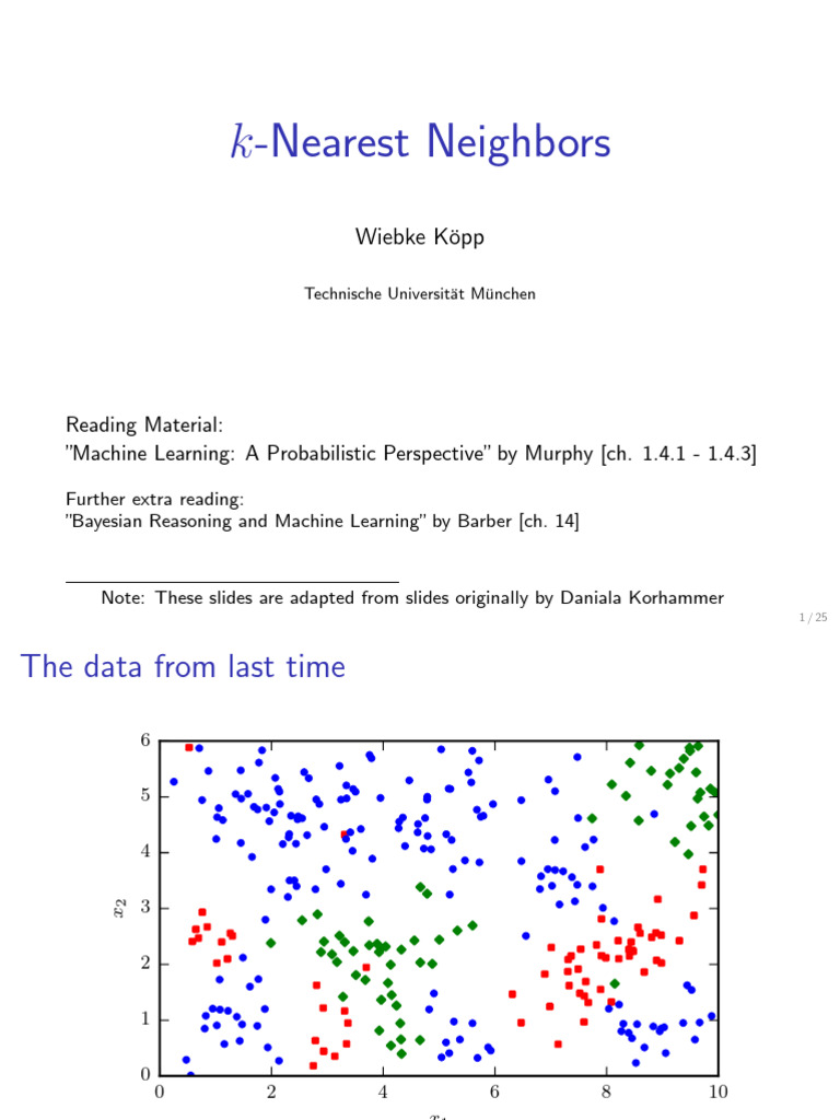 02 Lectureslides KNN | PDF