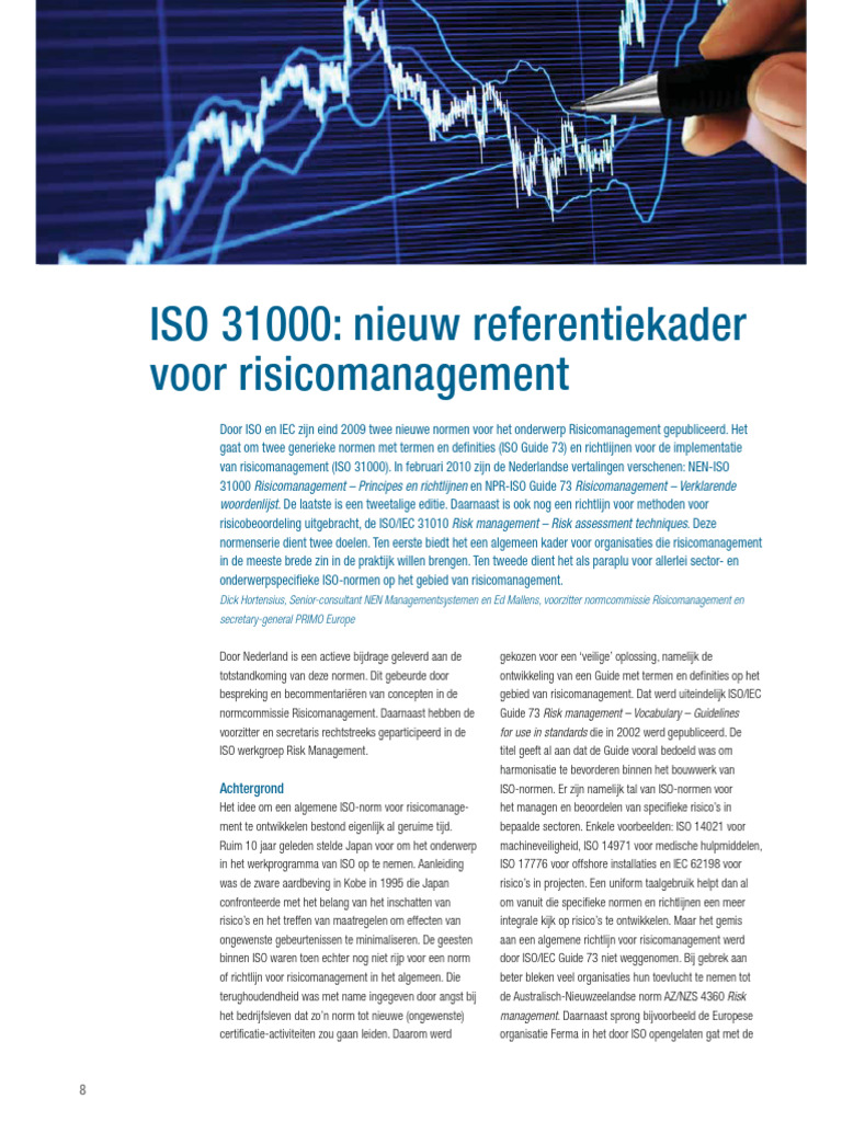KAM Artikel - ISO 31000 Nieuw Referentiekader Voor Risicomanagement | PDF