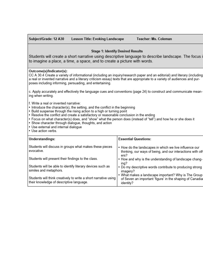 Lesson Plan Moraya Elng 3 | PDF