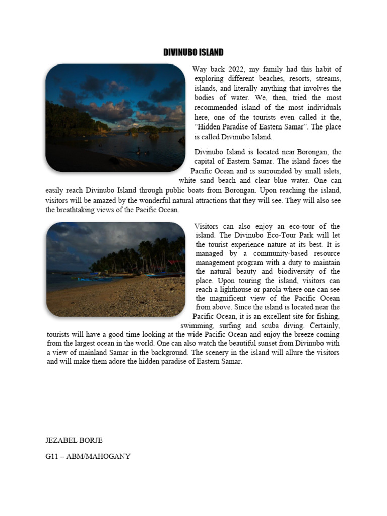 Divinubo Island | PDF