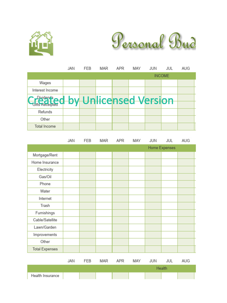 Personal Budget | PDF