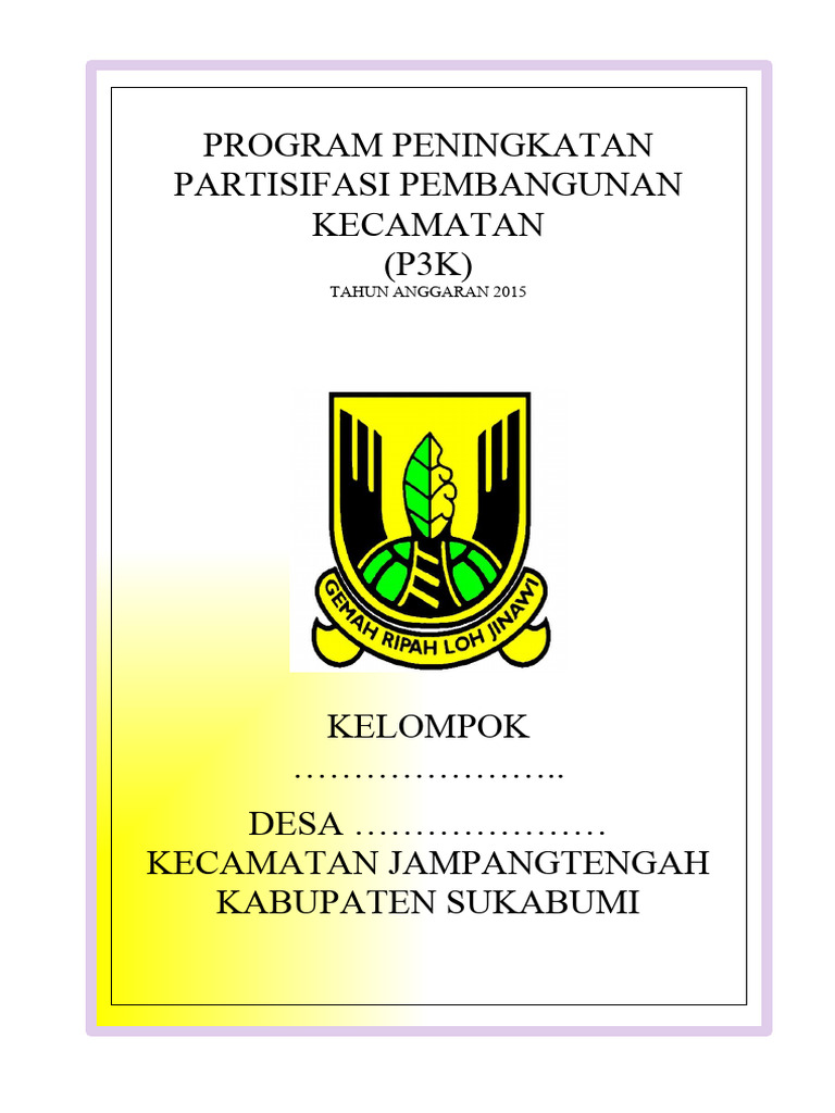 Contoh Proposal p3k | PDF