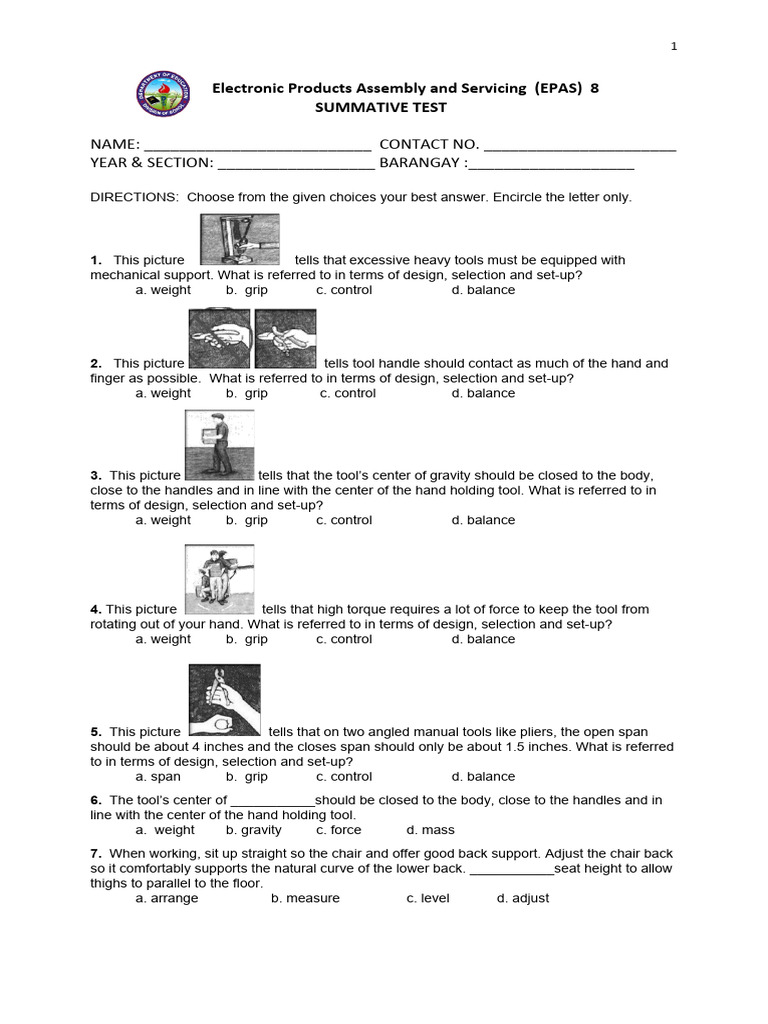 FORMATIVE TEST (Grade 8) - 2nd | PDF