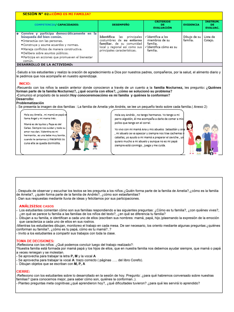 ACT1.3 ¿CÓMO ES MI FAMILIA | PDF