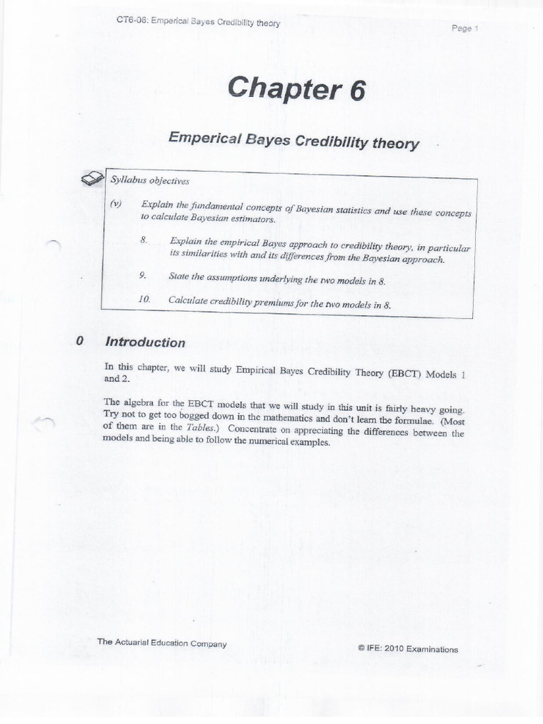 Credibility Theory 2 | PDF