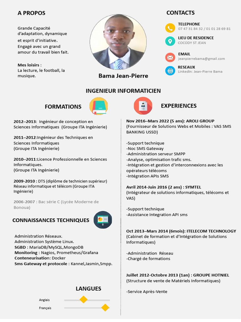 CV Bama Jean Pierre | PDF
