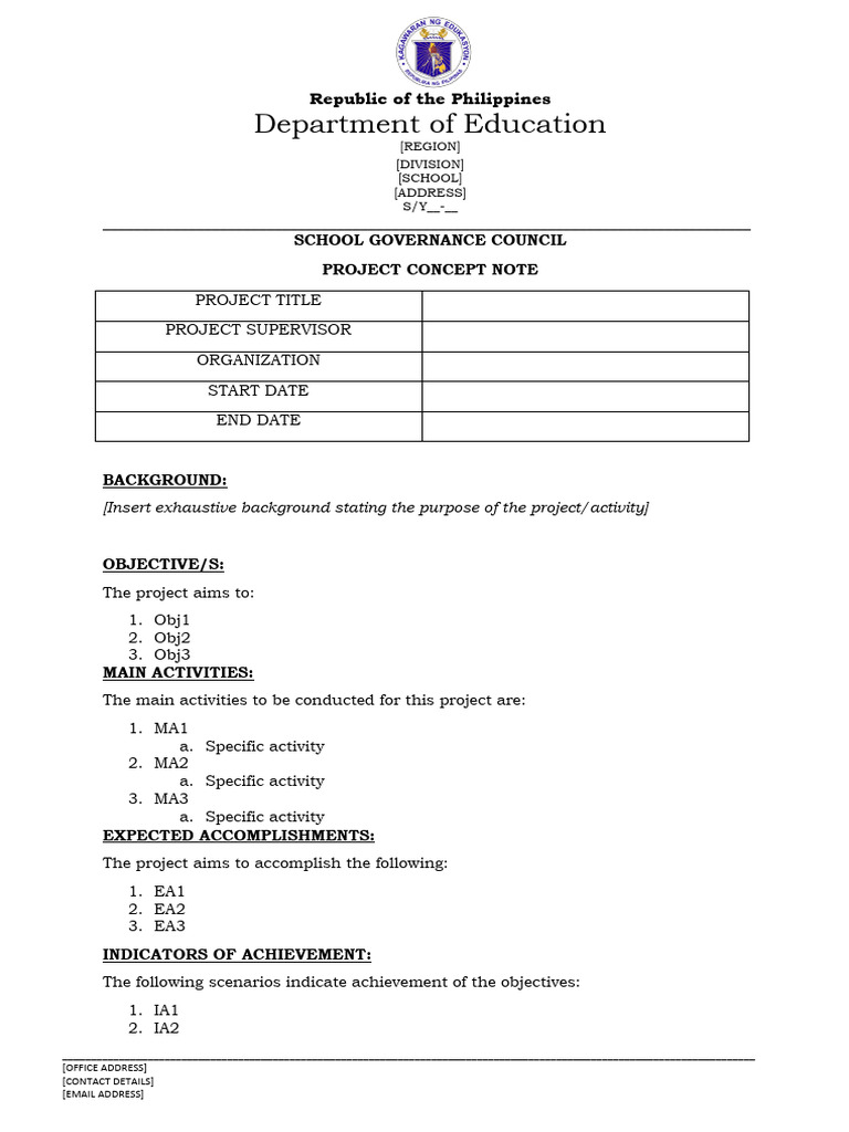 School Governance Project Note | PDF | Business
