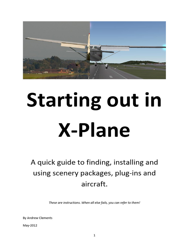 Starting Out in XPlane | Download Free PDF | Zip (File Format) | Computer File