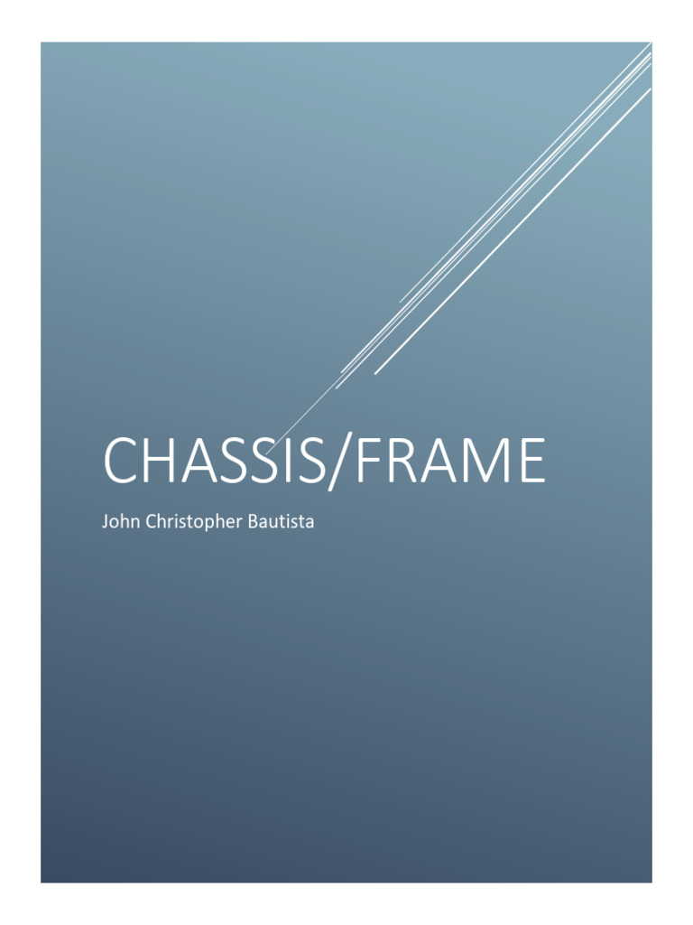 What Is A Chassis | PDF | Wheeled Vehicles | Car