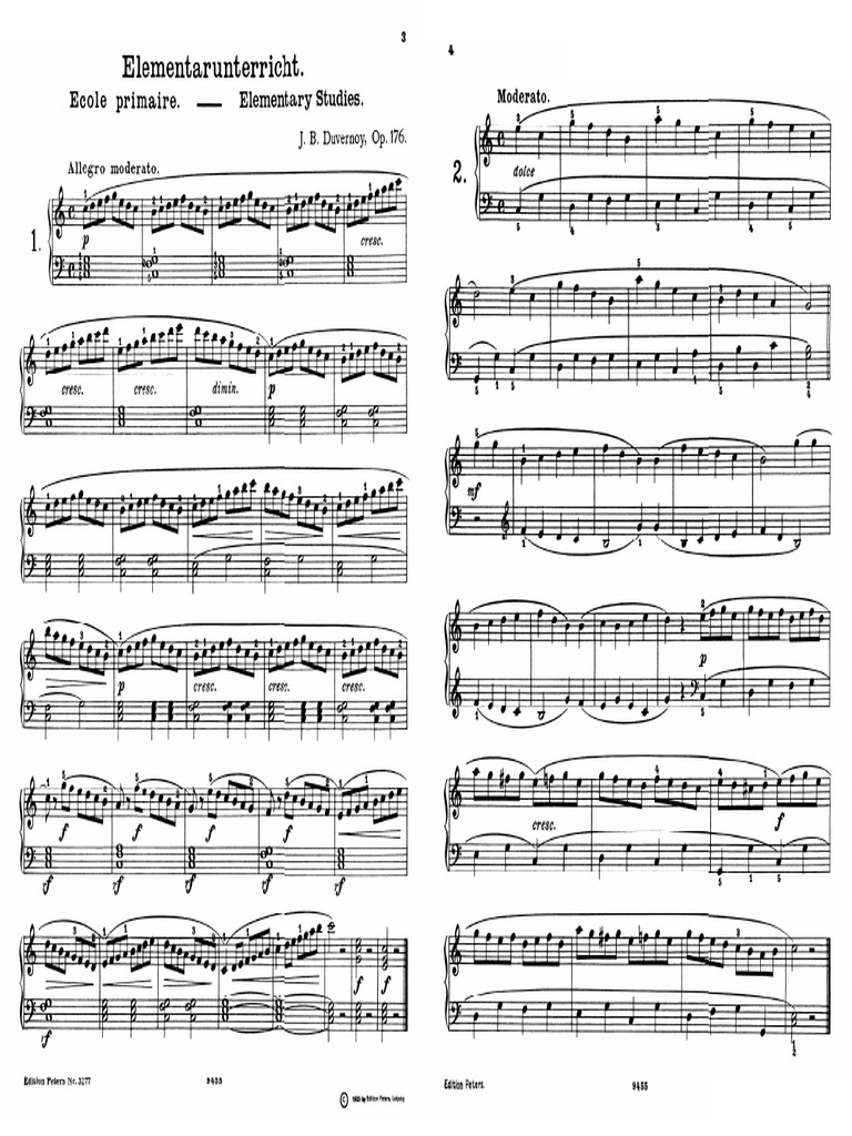 Duvernoy No 1 No 2 A3 | PDF