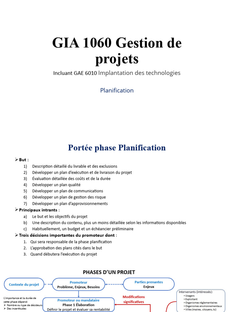Phase Planification | PDF