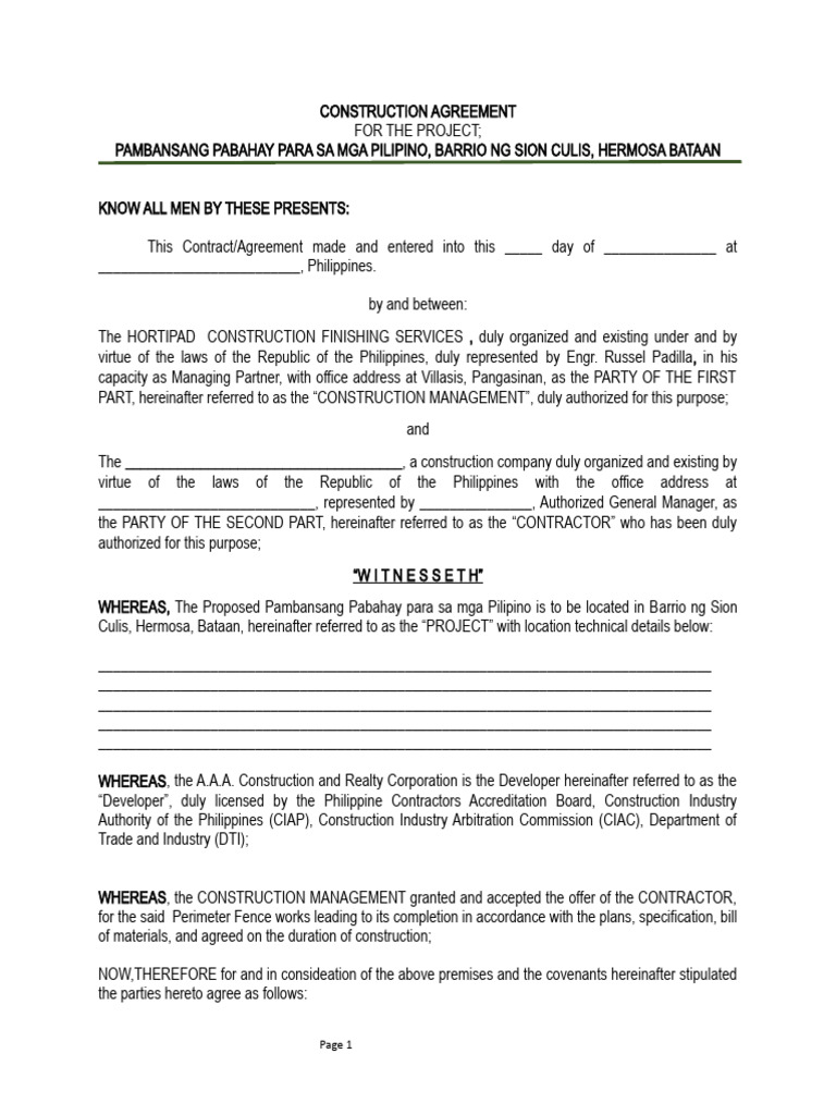 Hortipad Revised Contract Agreement | PDF | Finance & Money Management