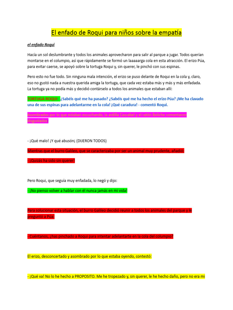 Enfado de Roqui | PDF