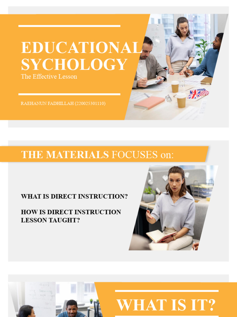 Understanding Direct Instruction Methods | PDF