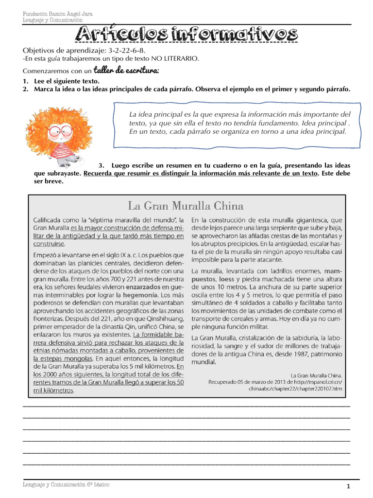 guia articulo informativo buena ( 2) | PDF | Comunicación | Mosca