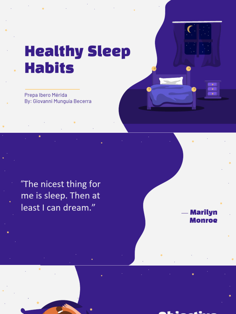 Healthy Sleep Habits | PDF