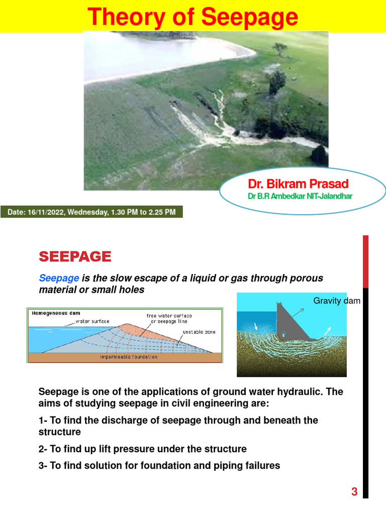 Theory of Seepage | PDF
