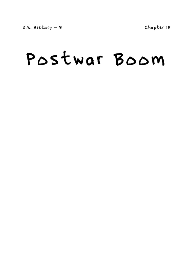 Chapter 19 The Postwar Boom | PDF | Harry S. Truman | Politics Of The ...