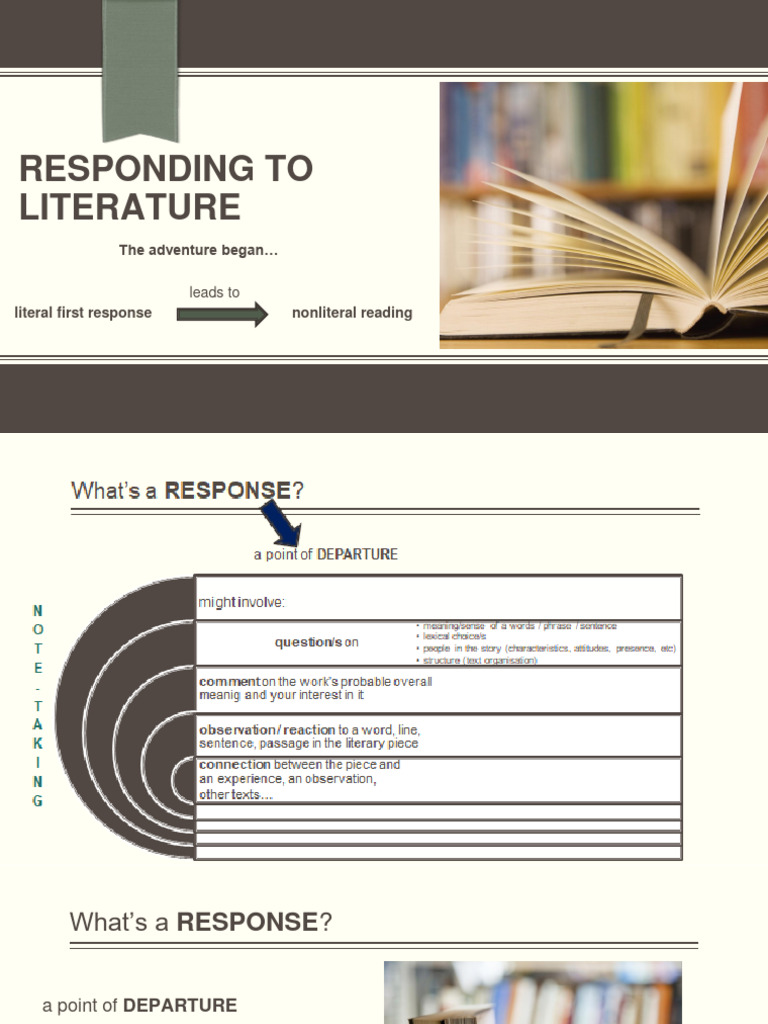 Responding To Literature - Overview | PDF