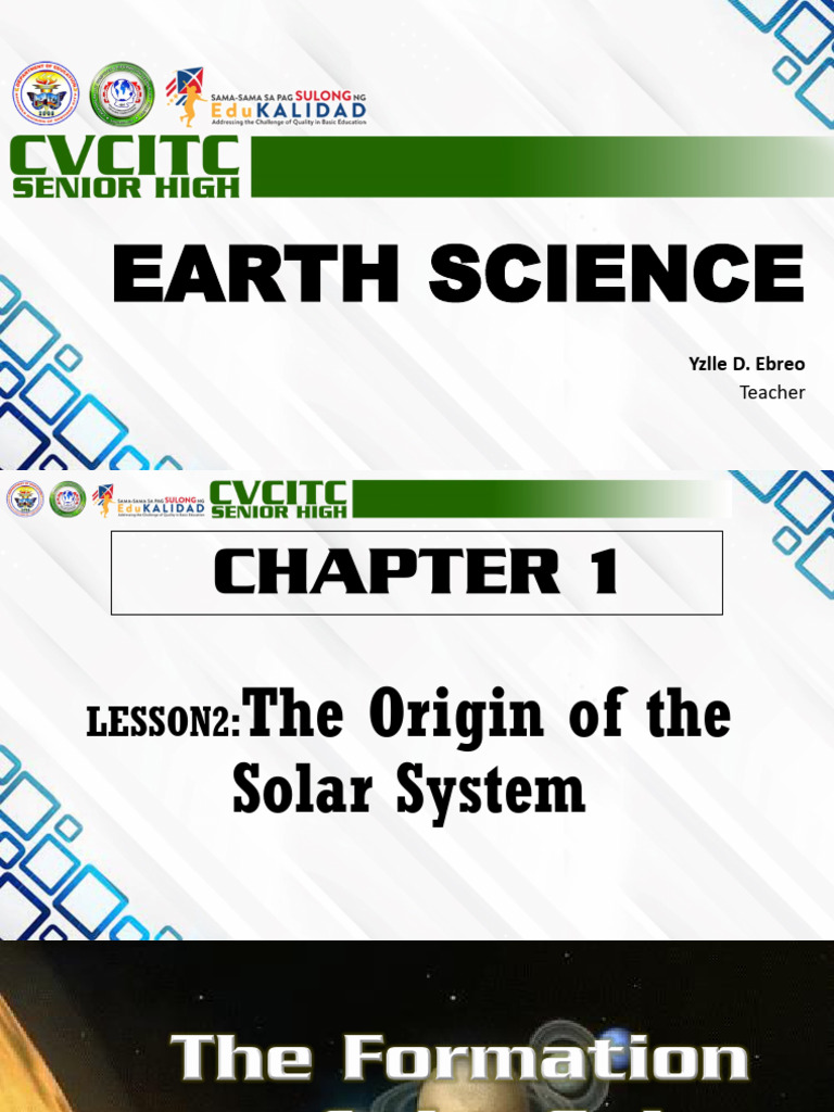 EALS Chapter1 L2 Origin of Solar System | PDF | Solar System | Planets