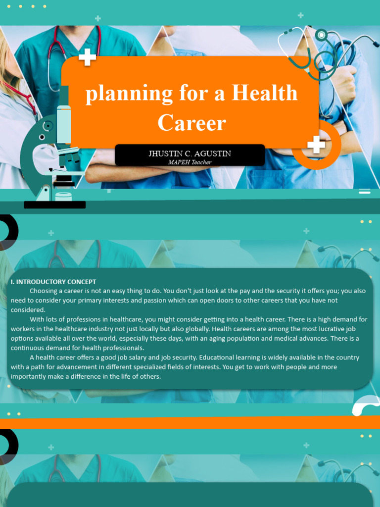 4TH Quarter Health Care Career | PDF | Goal | Health Care