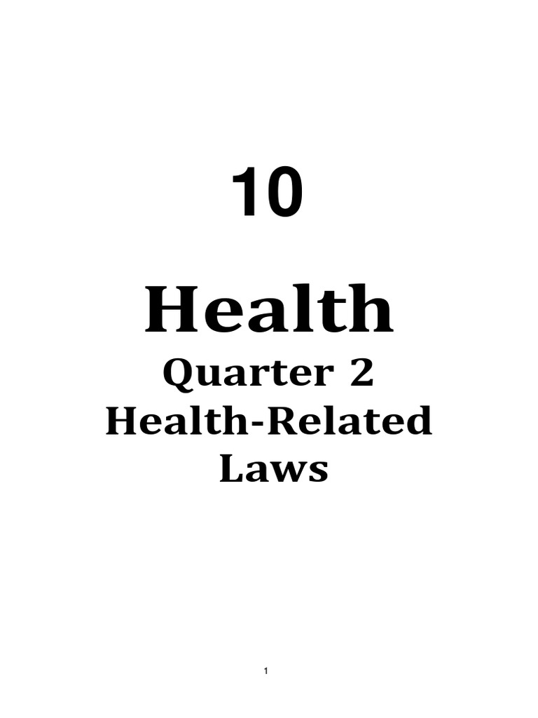 Health Quarter 2-Lecture | PDF
