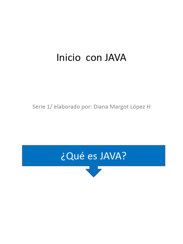 Inicio Con JAVA | PDF