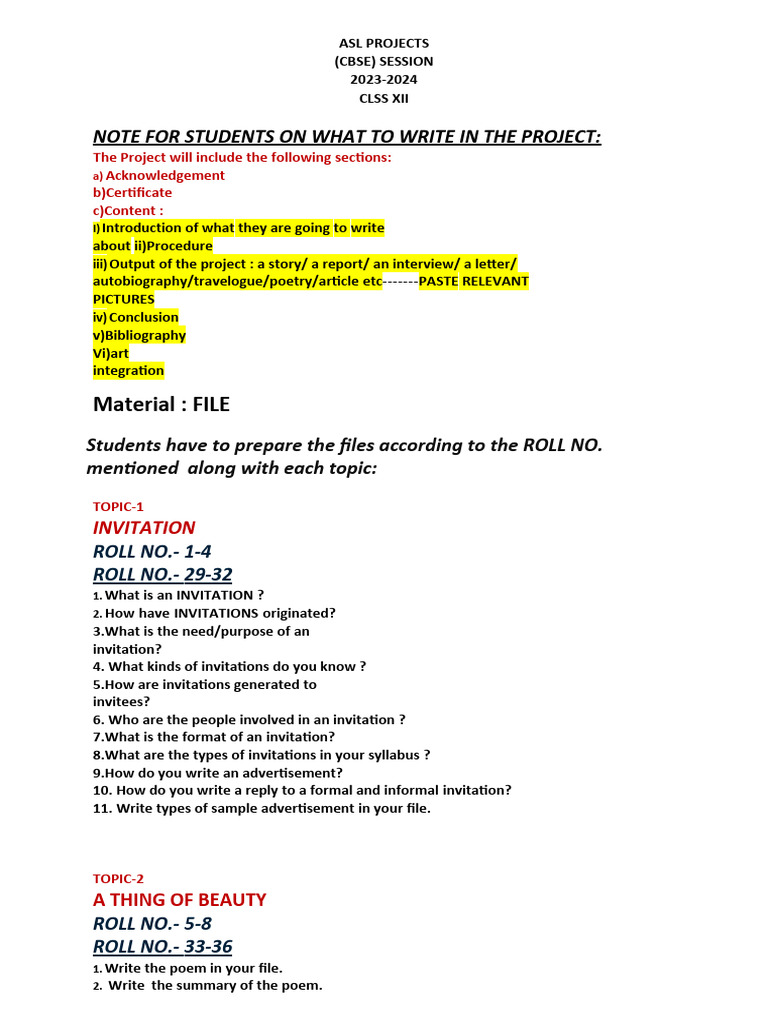 CL Xii Asl Projects | PDF | Foreign Language Studies | Travel