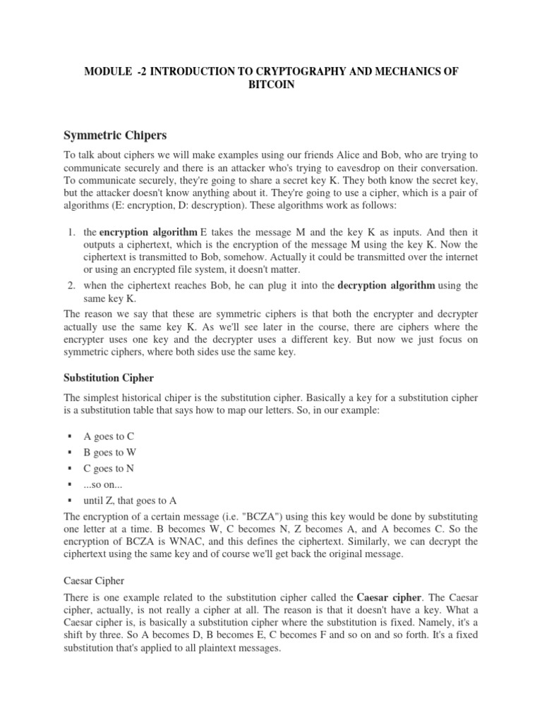 Module 2 | PDF | Cryptography | Encryption
