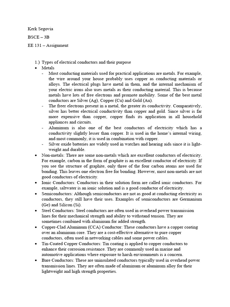 Ee Assignment | PDF | Technology & Engineering