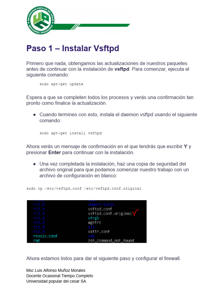 Guia Instalación FTP | PDF