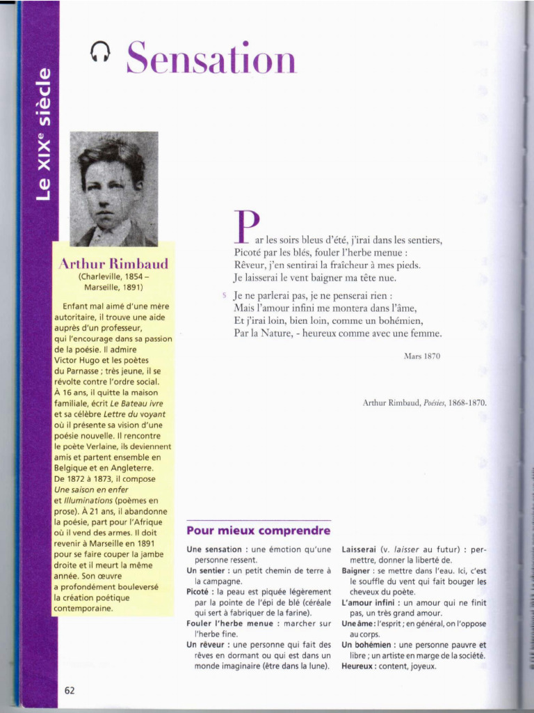 A Sensation Arthur Rimbaud | PDF
