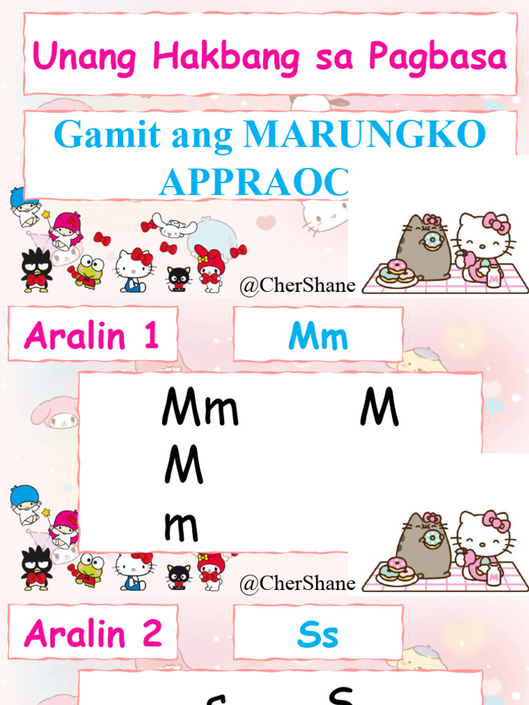 Beginning Reading-Marungko-by Cher Shane (Autosaved) | PDF