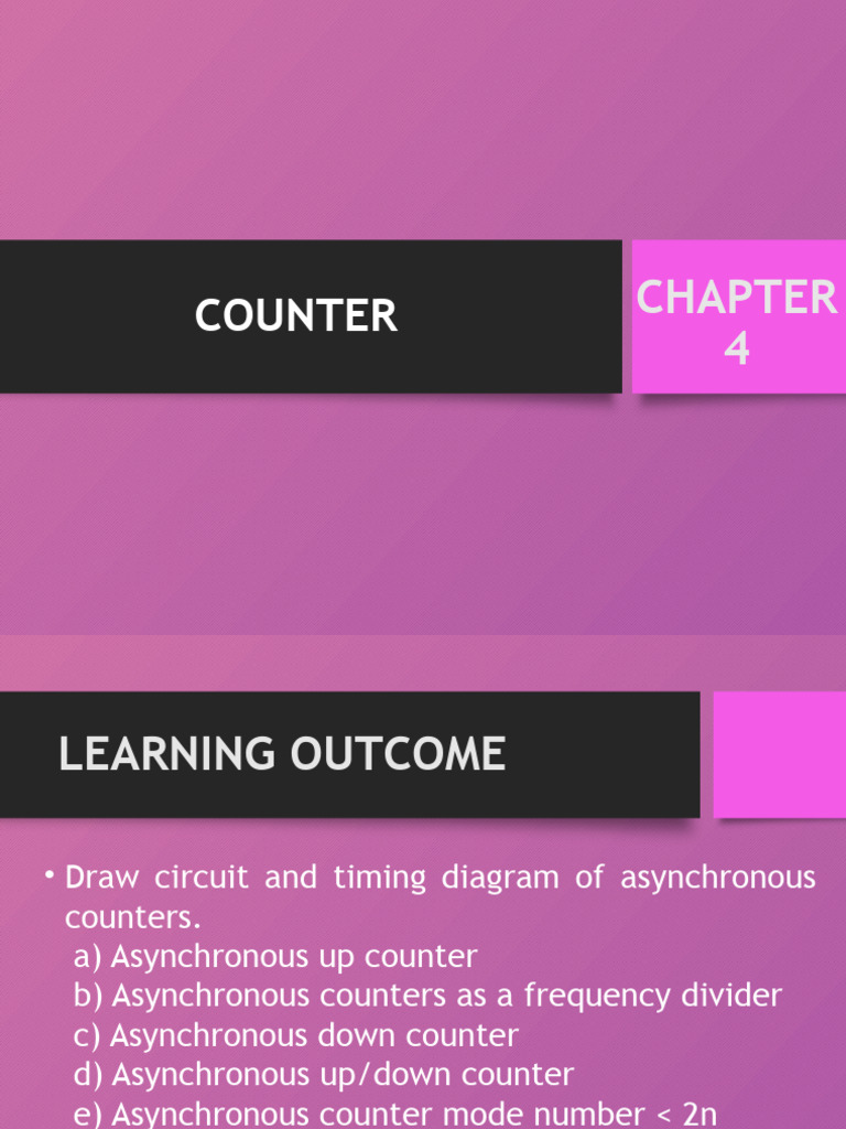 Chapter 4 - Counter | PDF | Science & Mathematics