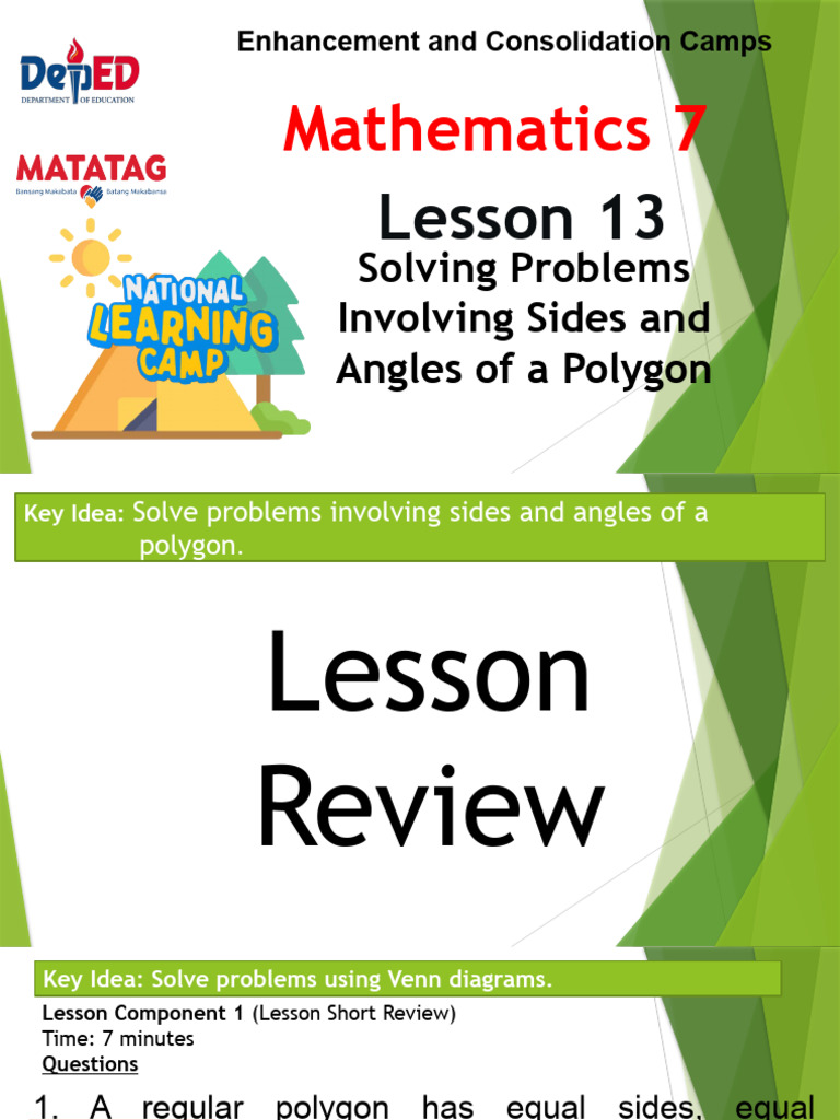 Math 7 - Lesson 13 | PDF