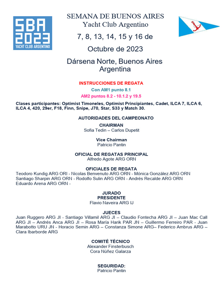 IR SBA 2023 AM 1 y AM2 | PDF