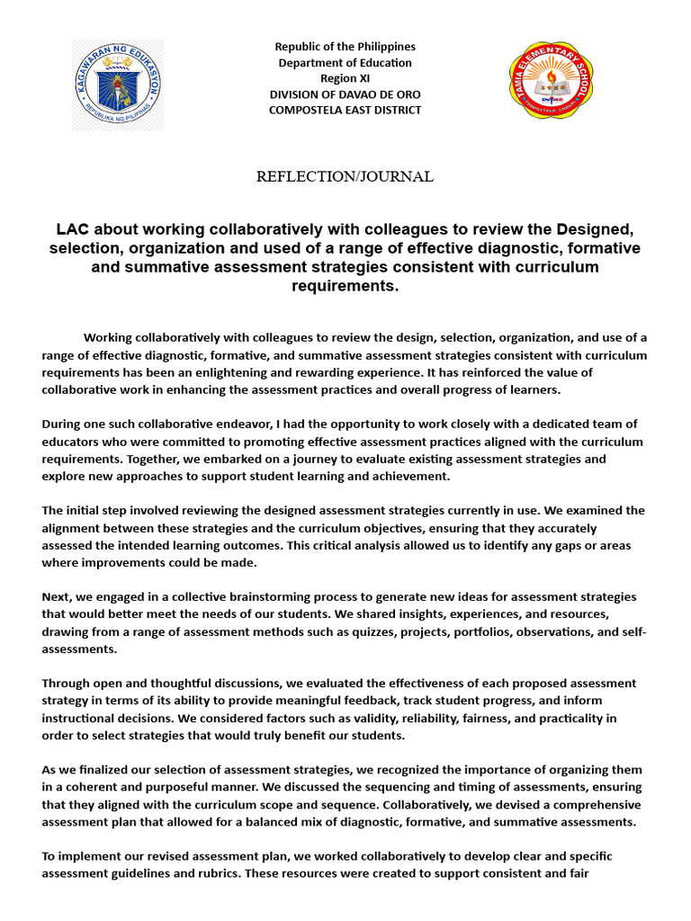 Lac About Working Collaboratively With Colleuge | PDF | Career & Growth | Business