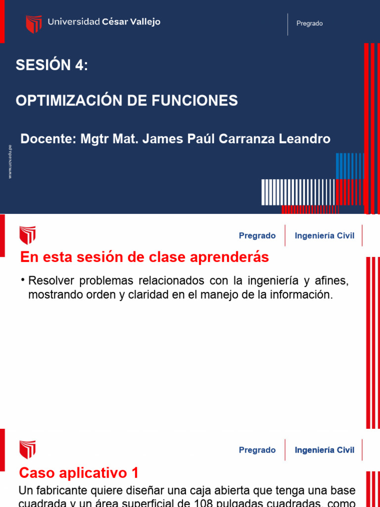 5.1 Optimización de Funciones | PDF