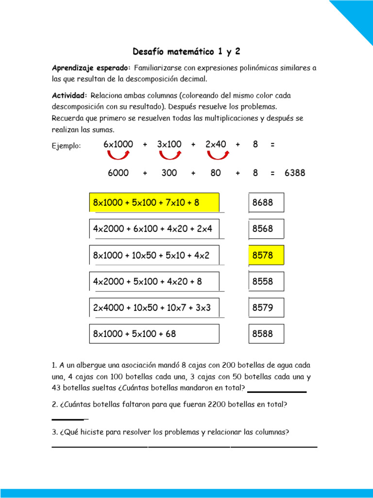 4° Repaso de Matematicas | PDF